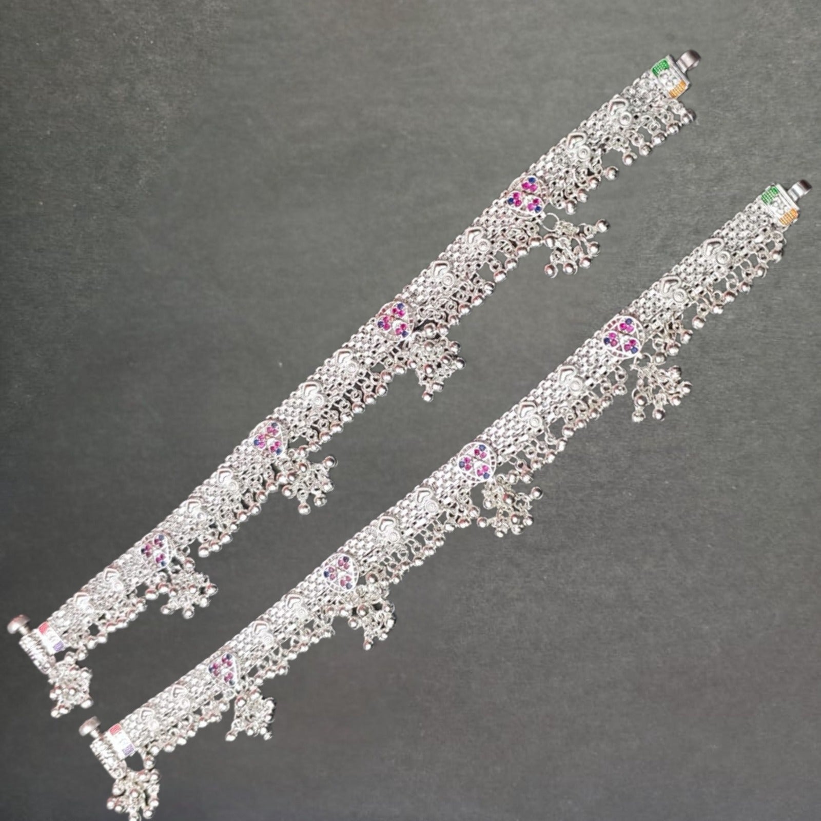 Pink Sparkle Ghungroo Payal – Zever4u