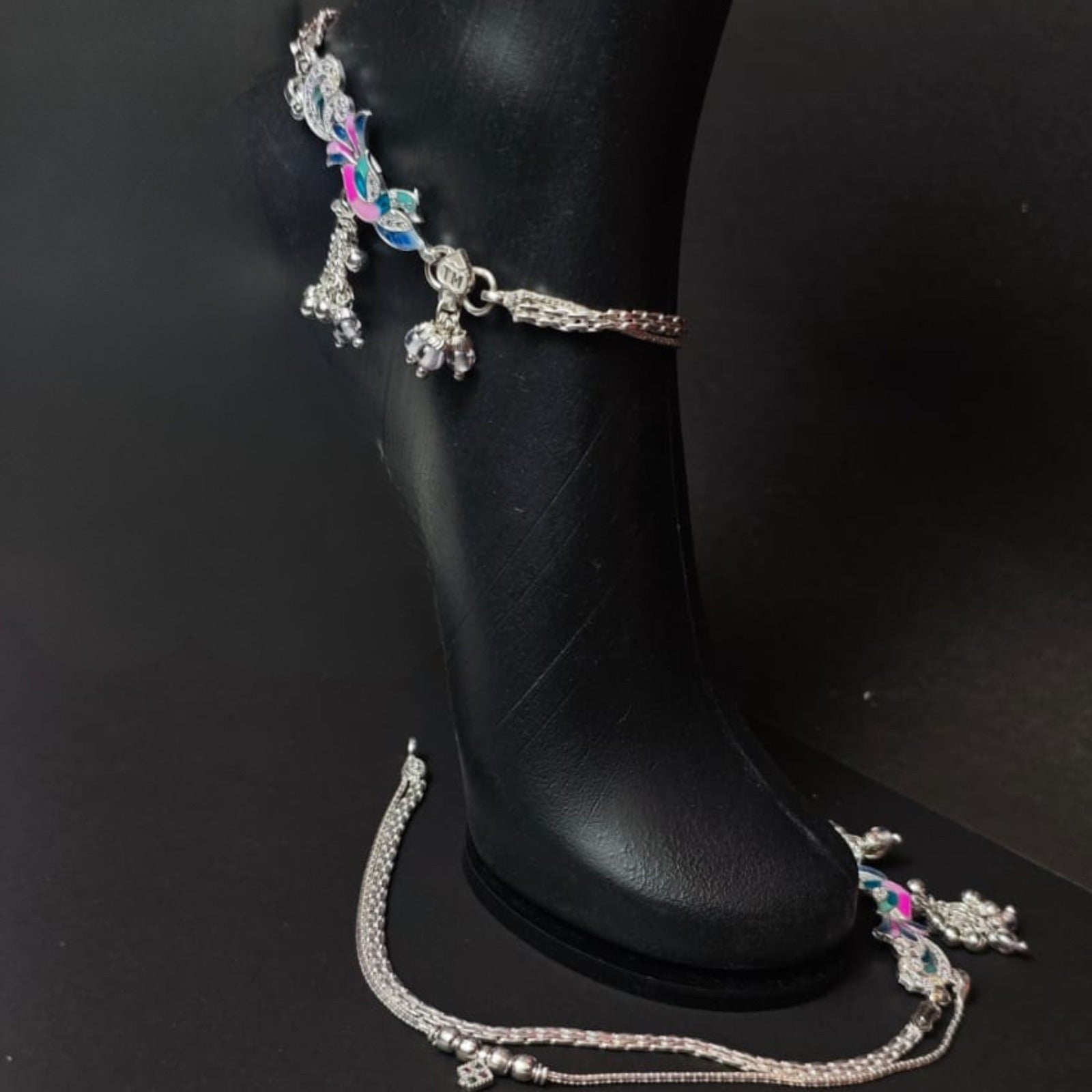 Enamel Peacock Elegance Payal – Zever4u